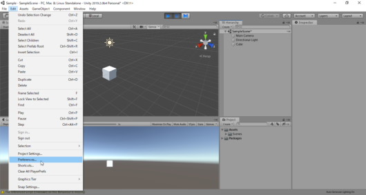 Unity の日本語化設定方法についてまとめました！環境設定から日本語を選び再起動すればOKですよ！ | こんぶろ